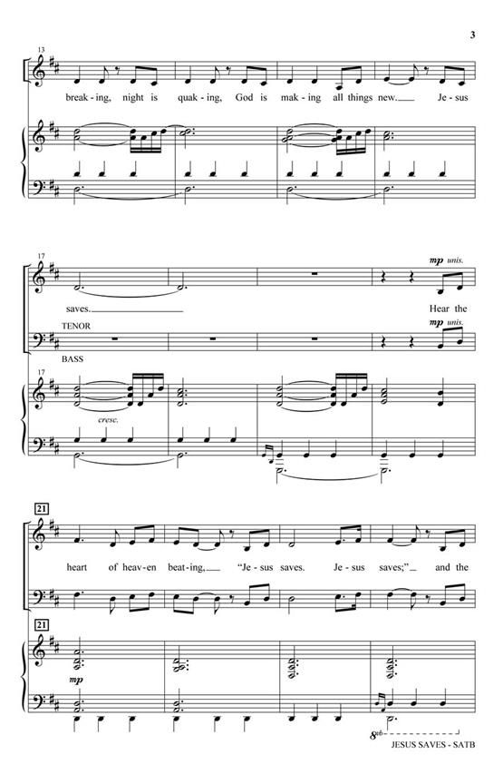 Jesus Saves by David Moffitt » Mixed Choir Sheet Music