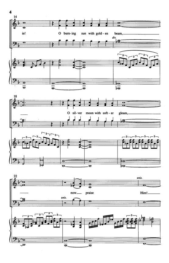 All Creatures Sing by Robert Olson » Mixed Choir Sheet Music