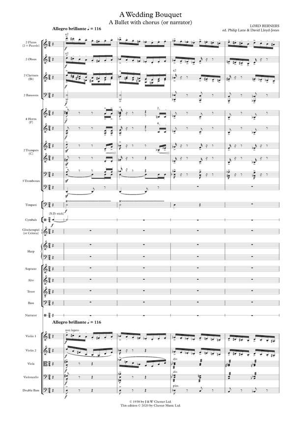 A Wedding Bouquet by Lord Berners » Orchestra Sheet Music