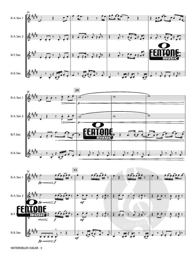 Watermelon Sugar by Seb Skelly » Saxophone Sheet Music