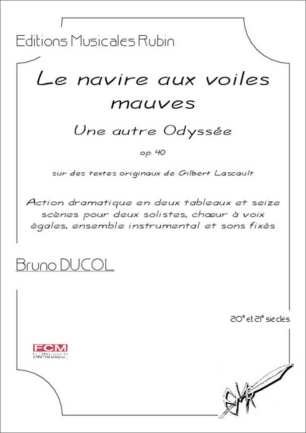 Le Navire Aux Voiles Mauves - Une Autre Odyssée - Pour Mezzo-Soprano ...