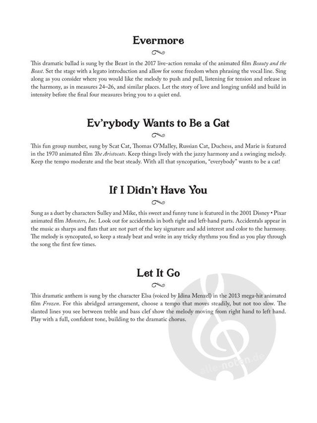 Disney Songs For Kids Piano Sheet Music Shop Now 