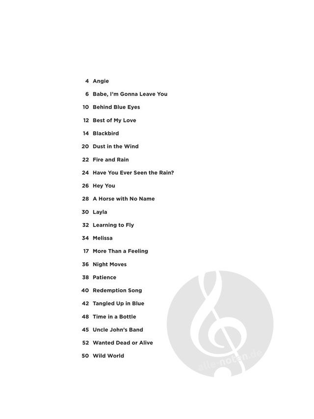 Acoustic Classics - Really Easy Guitar Series » Guitar Sheet Music