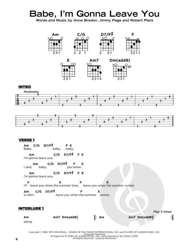 Acoustic Classics - Really Easy Guitar Series » Guitar Sheet Music