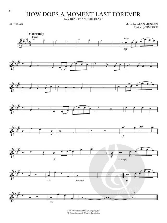 Favorite Disney Songs » Saxophone Sheet Music , Shop now!