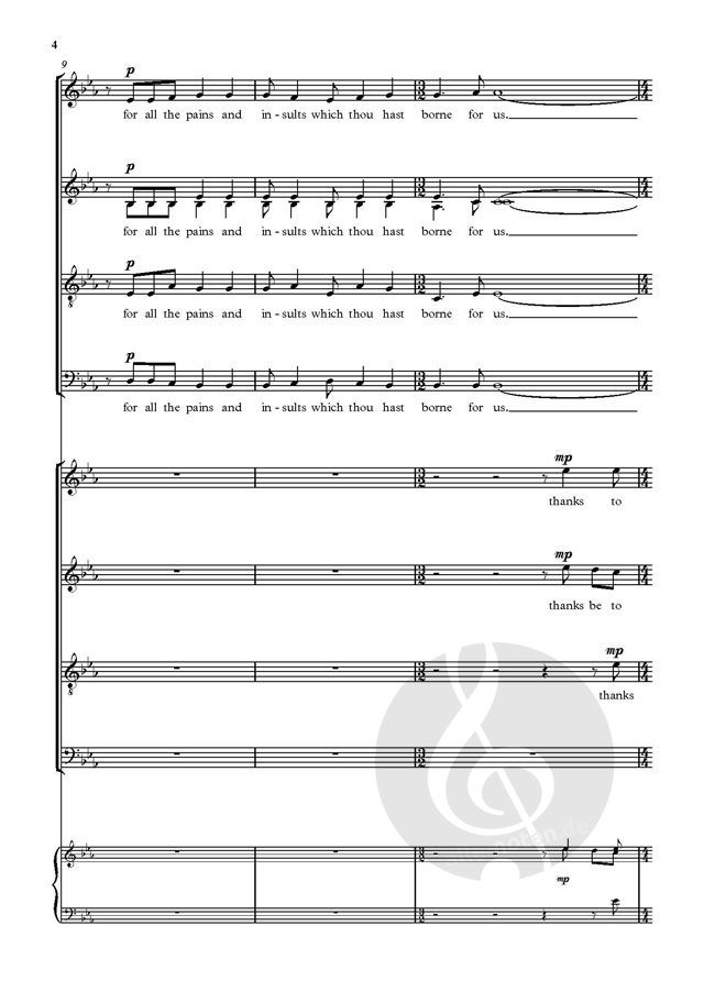 A Thanksgiving by Bob Chilcott (Download) » Mixed Choir Sheet Music