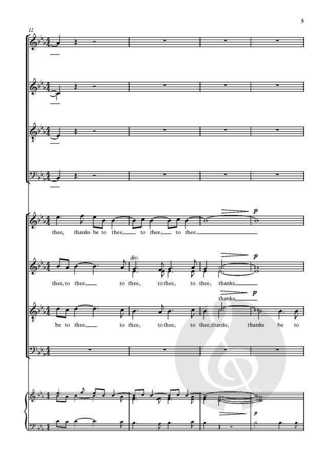 A Thanksgiving by Bob Chilcott (Download) » Mixed Choir Sheet Music