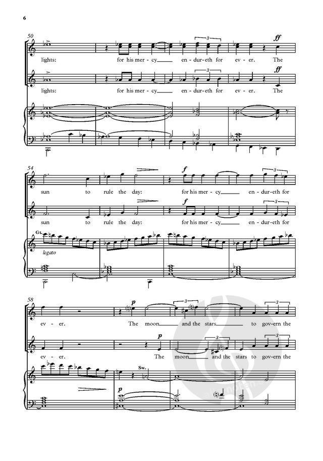 O Give Thanks Unto The Lord By John Rutter Download Women s Choir