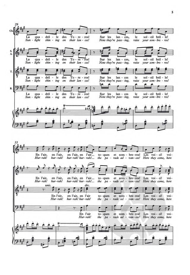 March of the Toreadors by Georges Bizet (Download) » Mixed Choir Sheet ...