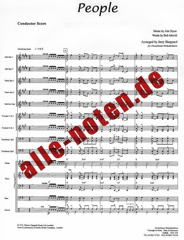 Jule Styne Jazz Ensemble Sheet Music » Buy Online