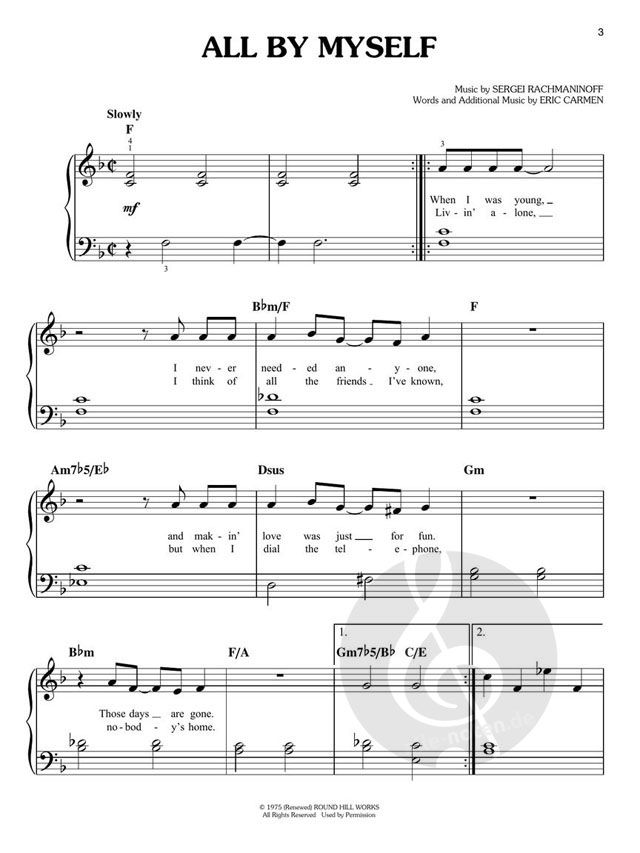 First 50 Love Ballads You Should Play On Piano » all-sheetmusic.com