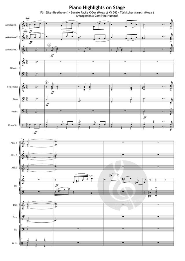 Piano Highlights on Stage » all-sheetmusic.com , Shop now!
