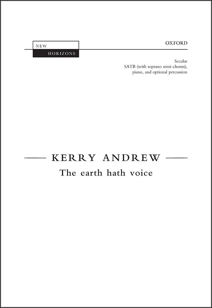 The earth hath voice (Download) » Sheet Music for Mixed Choir