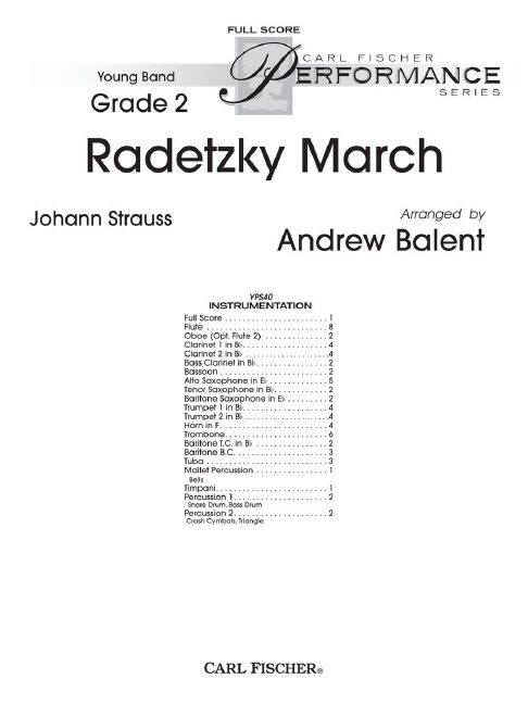 Radetzky March by Johann Strauss (Vater) » all-sheetmusic.com