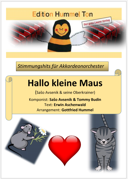 Hallo kleine Maus by Sašo Avsenik » Sheet Music for Accordion