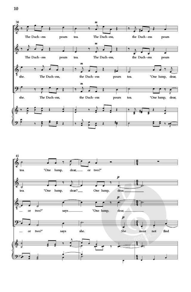The Duchess by John Wykoff » Sheet Music for Mixed Choir
