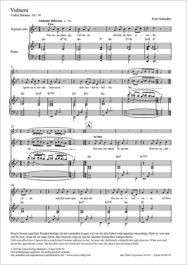 Vulnera by Peter Schindler » Sheet Music for Mixed Choir