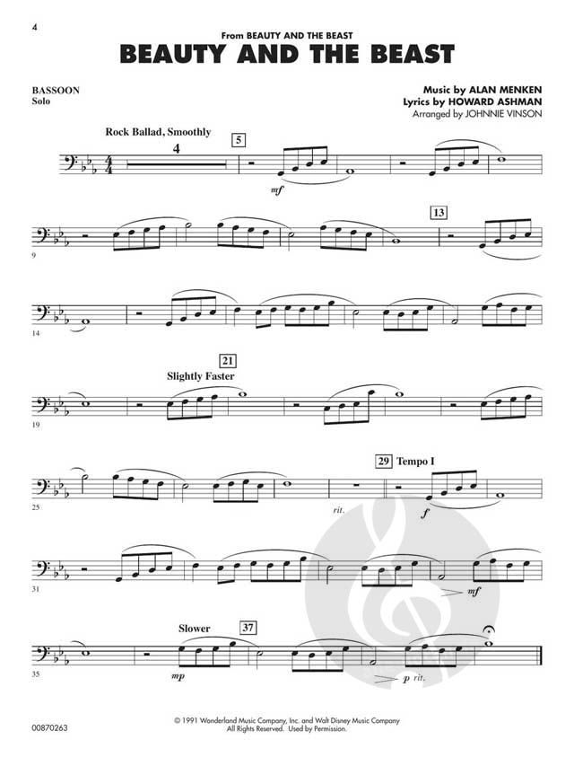 Essential Elements Disney Favorites » Sheet Music for Concert Band (Part)