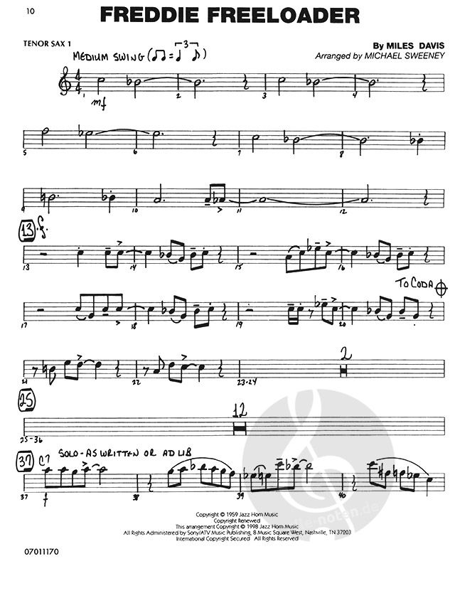 The Best Of Easy Jazz » Jazz Ensemble (Single Part)
