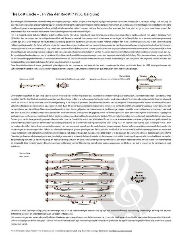 The Lost Circle by Jan van der Roost » Sheet Music for Brass Band