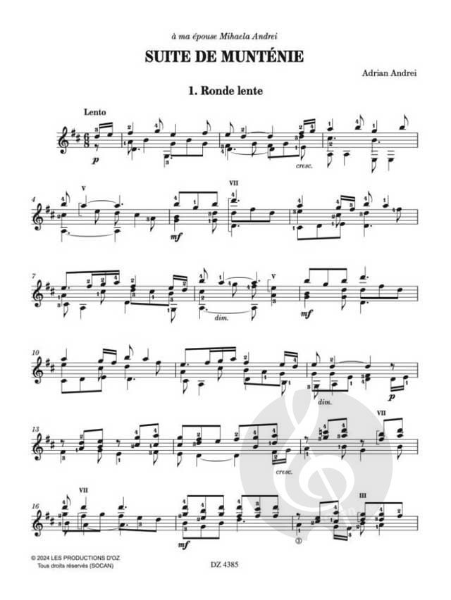 Adrian Andrei Guitar Sheet Music » Buy Sheet Music Online