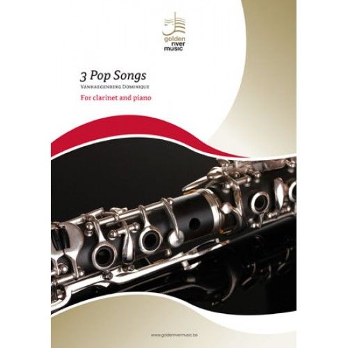 3 pop songs by Dominique Vanhaegenberg » Sheet Music for Clarinet