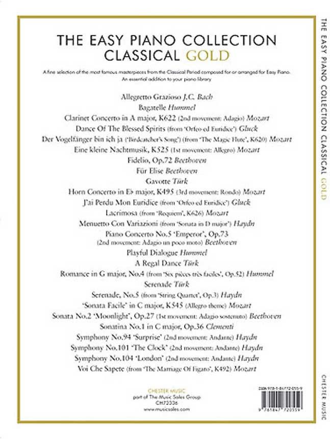 The Easy Piano Collection: Classical Gold » Sheet Music for Piano