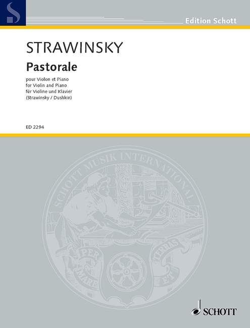 Pastorale by Igor Strawinsky » Violin Sheet Music