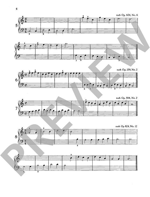 The Practical Czerny Vol. 1 by Carl Czerny » Piano Sheet Music