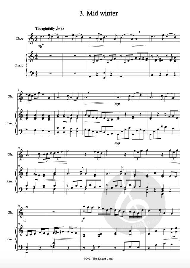 The Turning Year Suite by Tim Knight » Sheet Music for Oboe