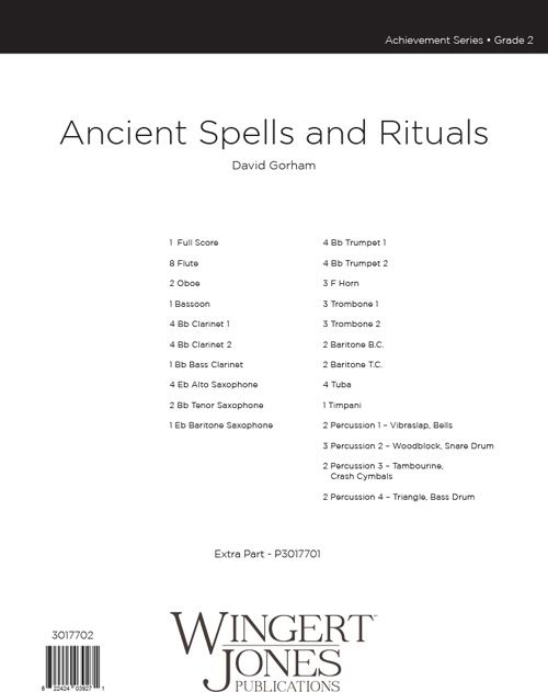 Ancient Spells and Rituals by David Gorham » Sheet Music for Concert ...
