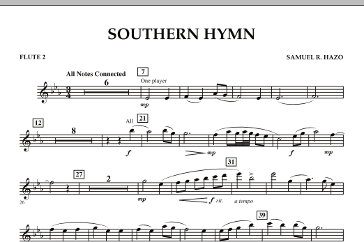 Southern Hymn by Samuel R. Hazo (Download) » Sheet Music for Concert ...