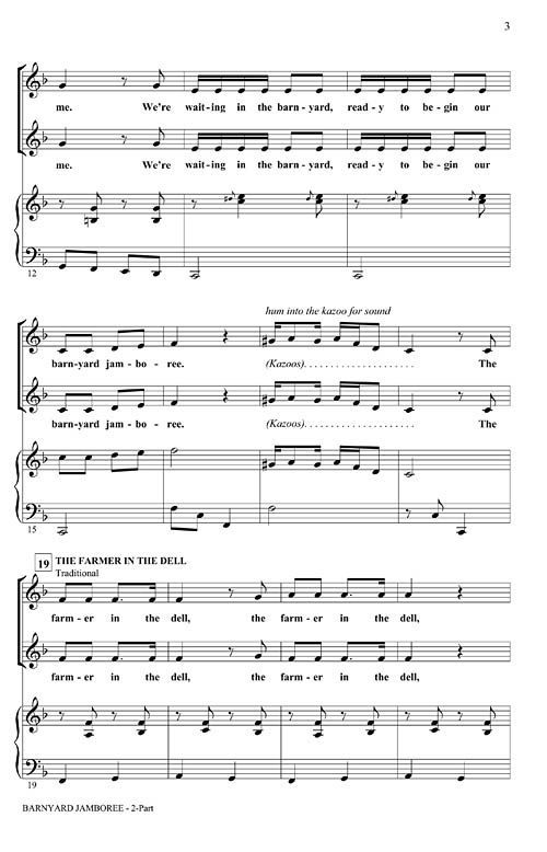 Barnyard Jamboree (Download) » Sheet Music for Children's Choir