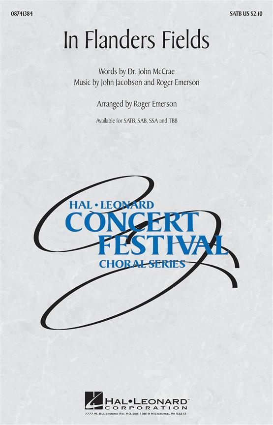 In Flanders Fields (Download) » Sheet Music for Mixed Choir