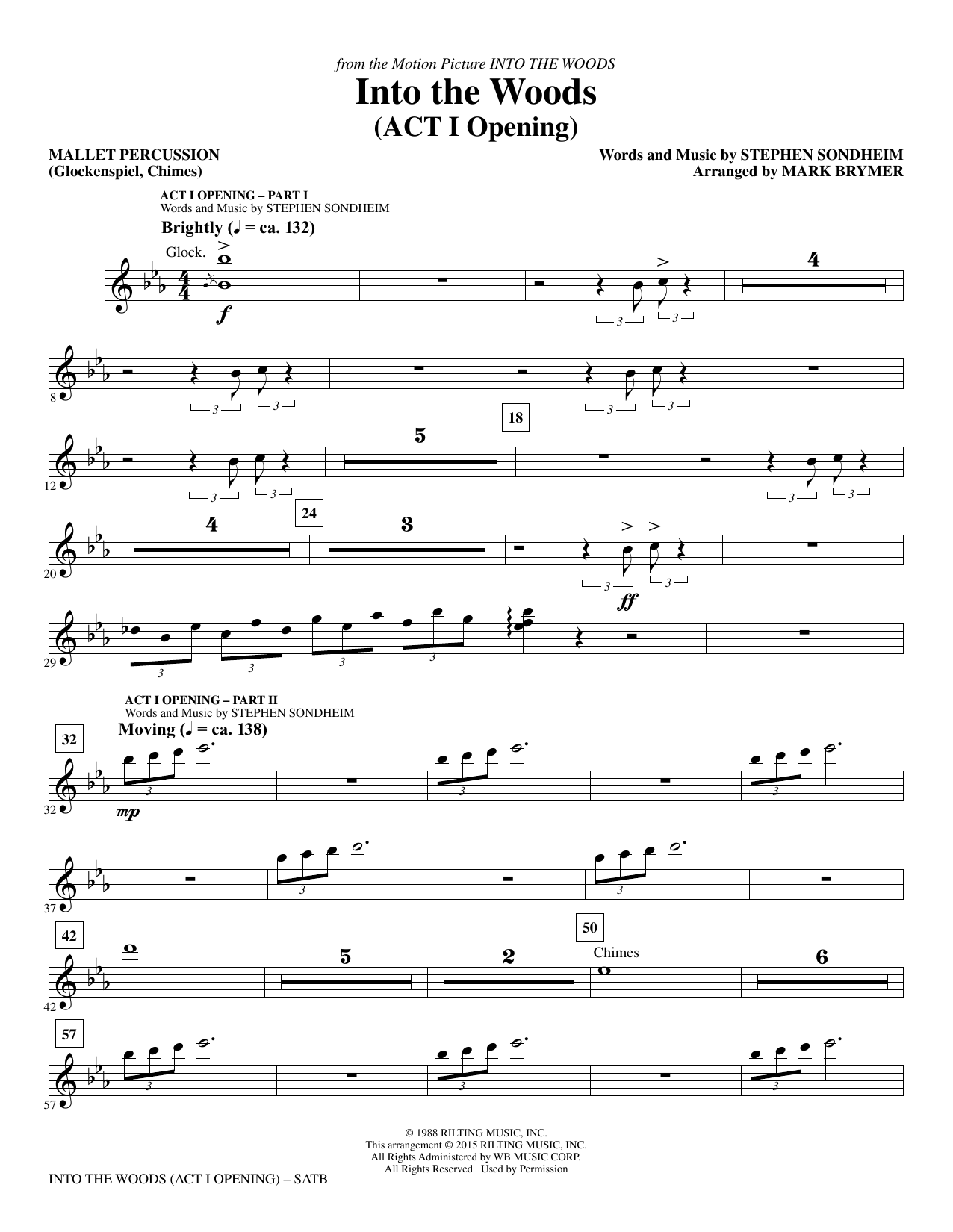 Into The Woods (Download) » Sheet Music for Choir (Part)