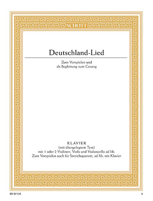 National Anthem of Germany by Joseph Haydn » Piano Sheet Music