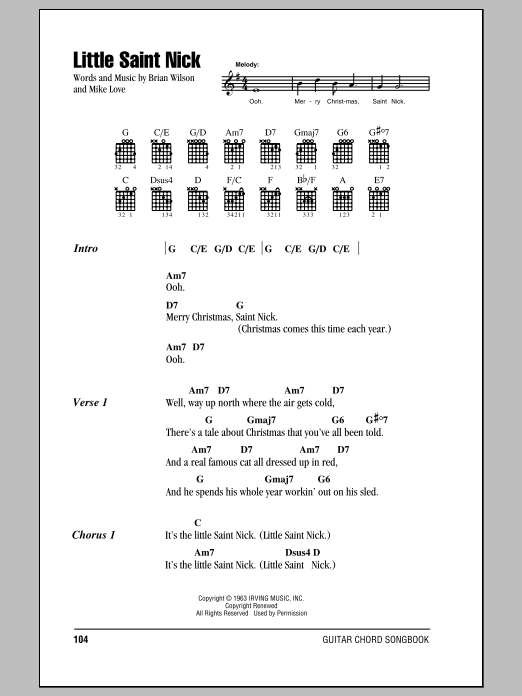 Little Saint Nick (Download) » Songbooks