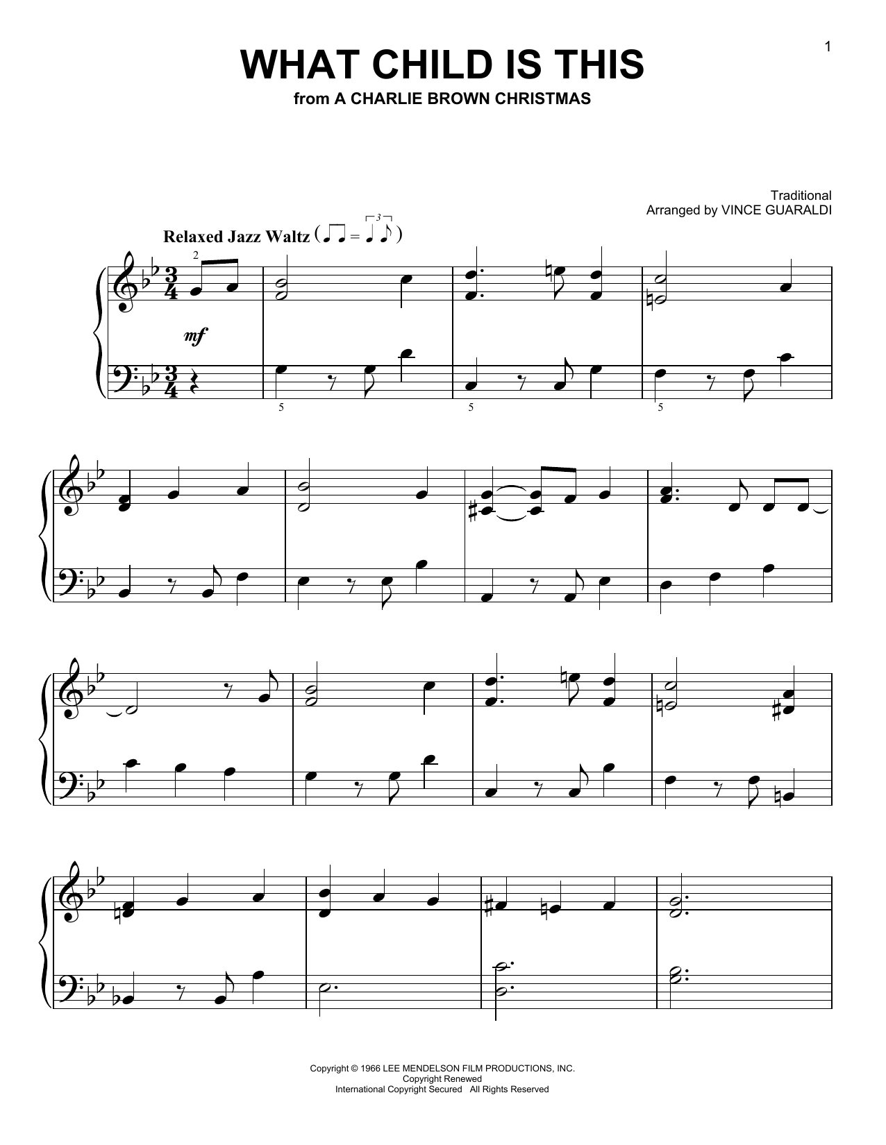 What Child Is This (Download) » Sheet Music for Piano