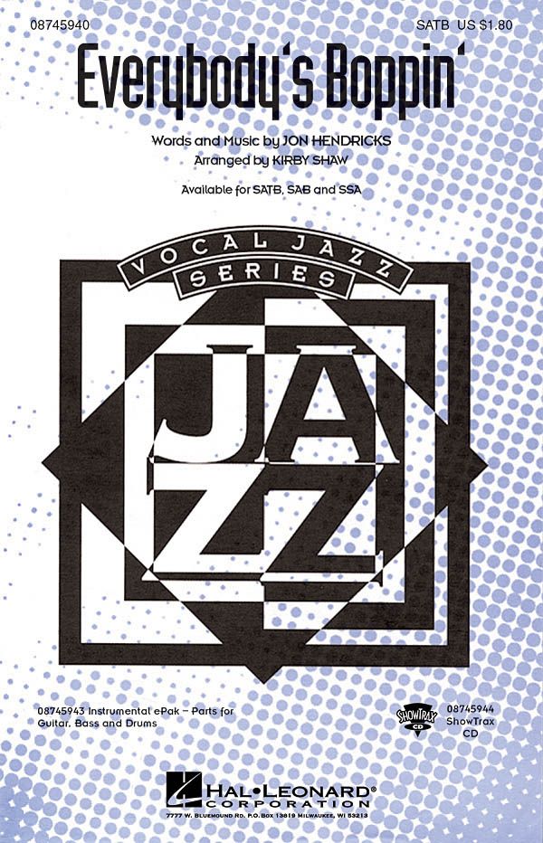 Everybody's Boppin' (Jon Hendricks) » Sheet Music for Mixed Choir