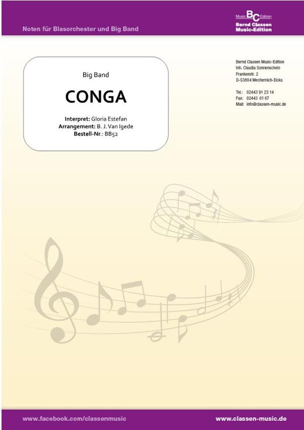 Conga (Gloria Estefan) » Jazz Ensemble Sheet Music