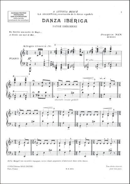 Danza Ibérica by Joaquin Nin-Culmell » Piano Sheet Music