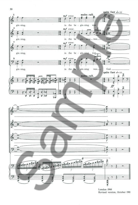 Edward Gregson Sheet Music for Mixed Choir » Buy Online