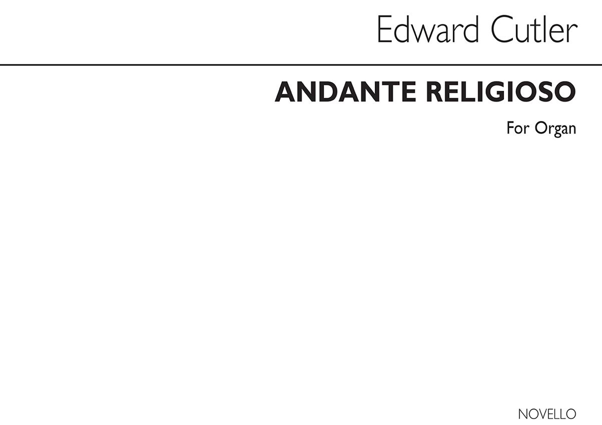 Andante Religioso by Edward Cutler » Organ Sheet Music