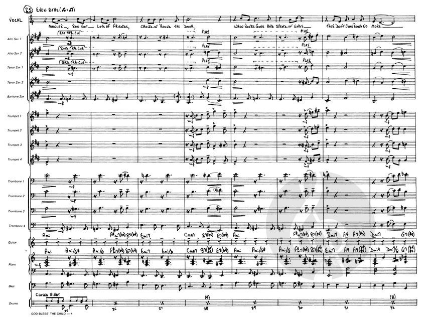 Billie Holiday Jazz Ensemble Sheet Music » Buy Online