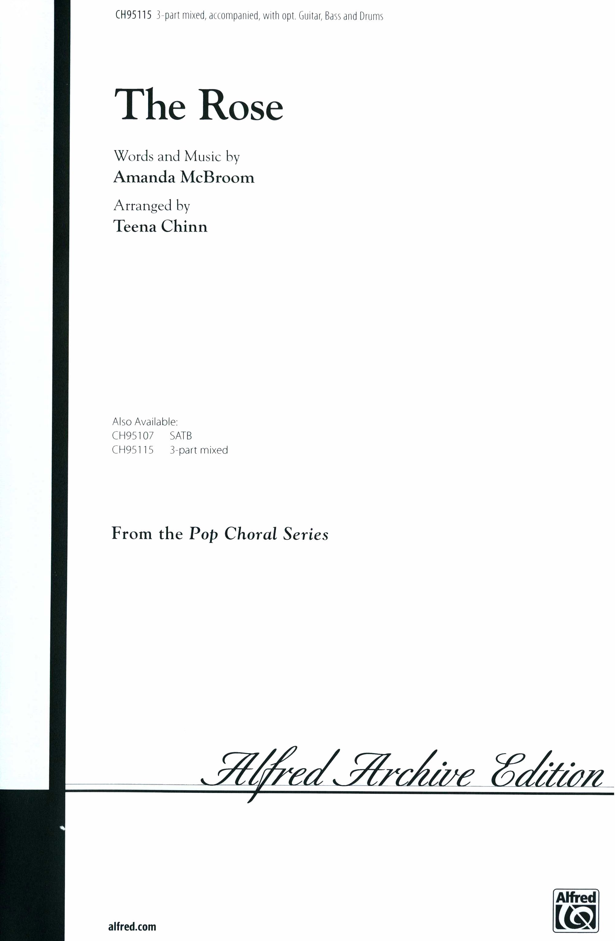The Rose (Bette Midler) » Sheet Music for Mixed Choir