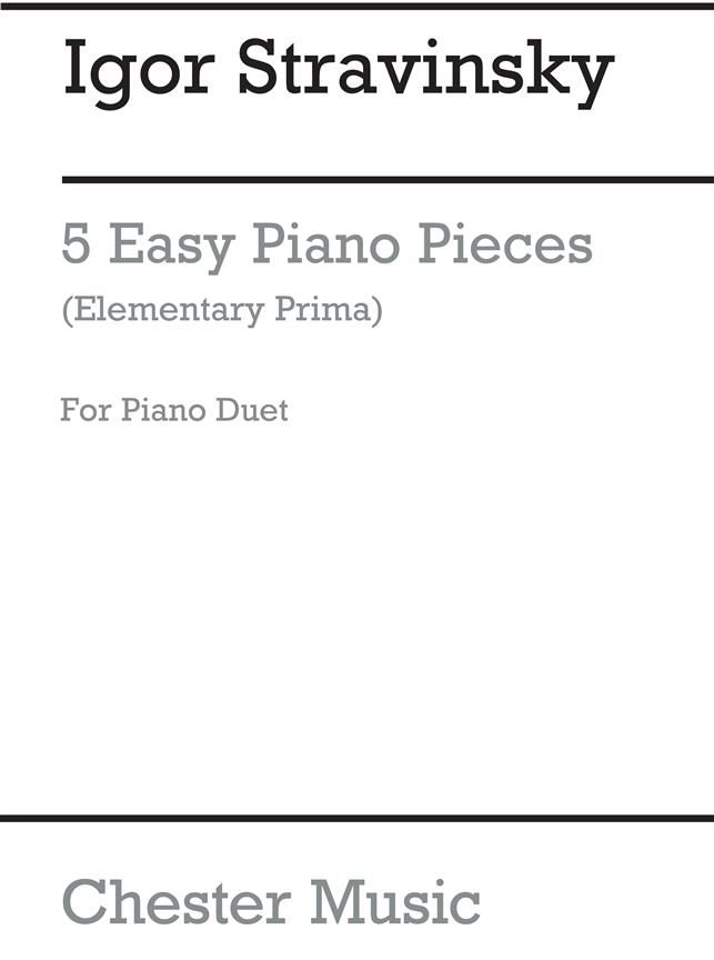 5 Easy Pieces (Elementary Prima) by Igor Strawinsky » Piano Sheet Music