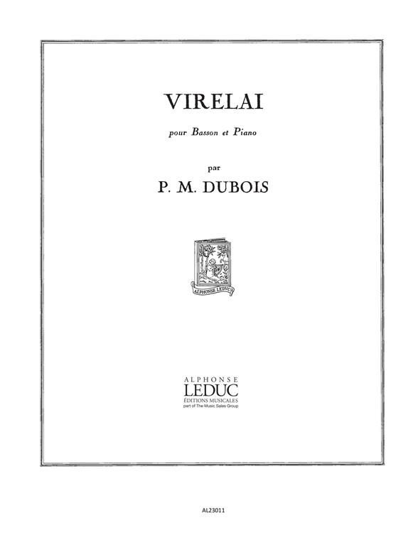 Virelai by Pierre Max Dubois » Bassoon Sheet Music