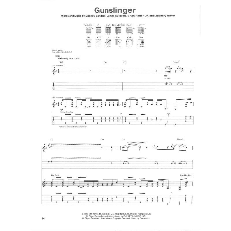 Avenged Sevenfold Guitar Chords
