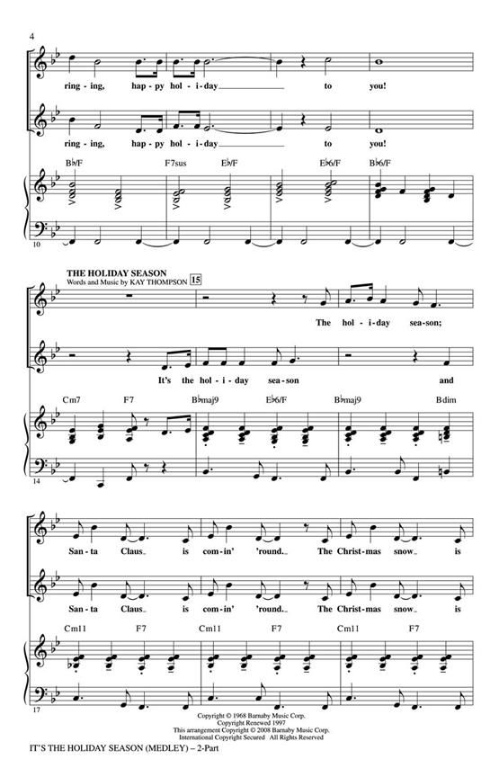 It's The Holiday Season » Children's Choir Sheet Music