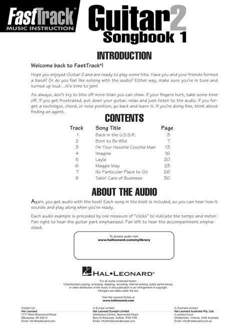 Fast Track Guitar 2: Songbook 1 by John Lennon » Sheet Music for Guitar